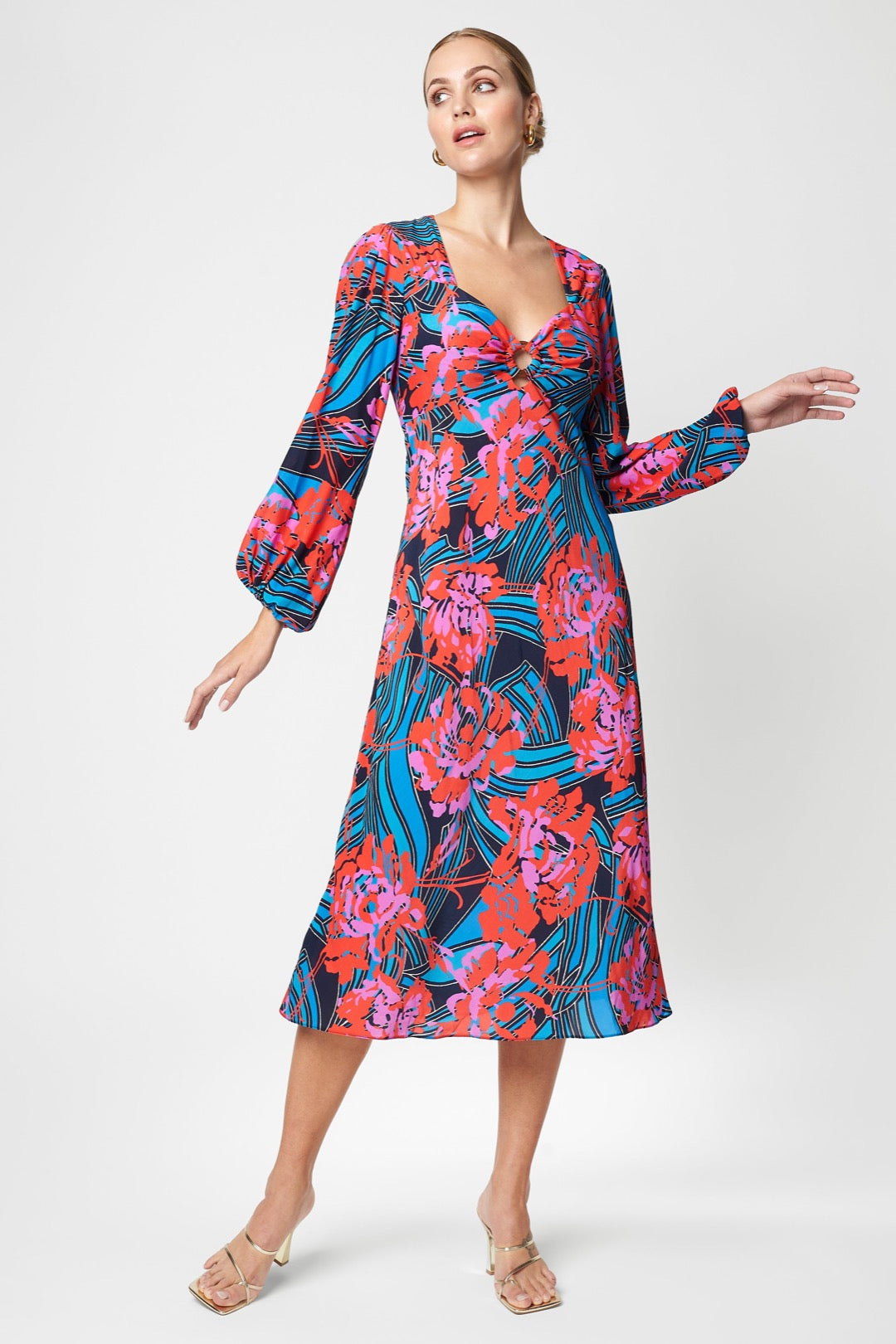 Isabelle Dress Peony – SAMPLE SALE LONDON
