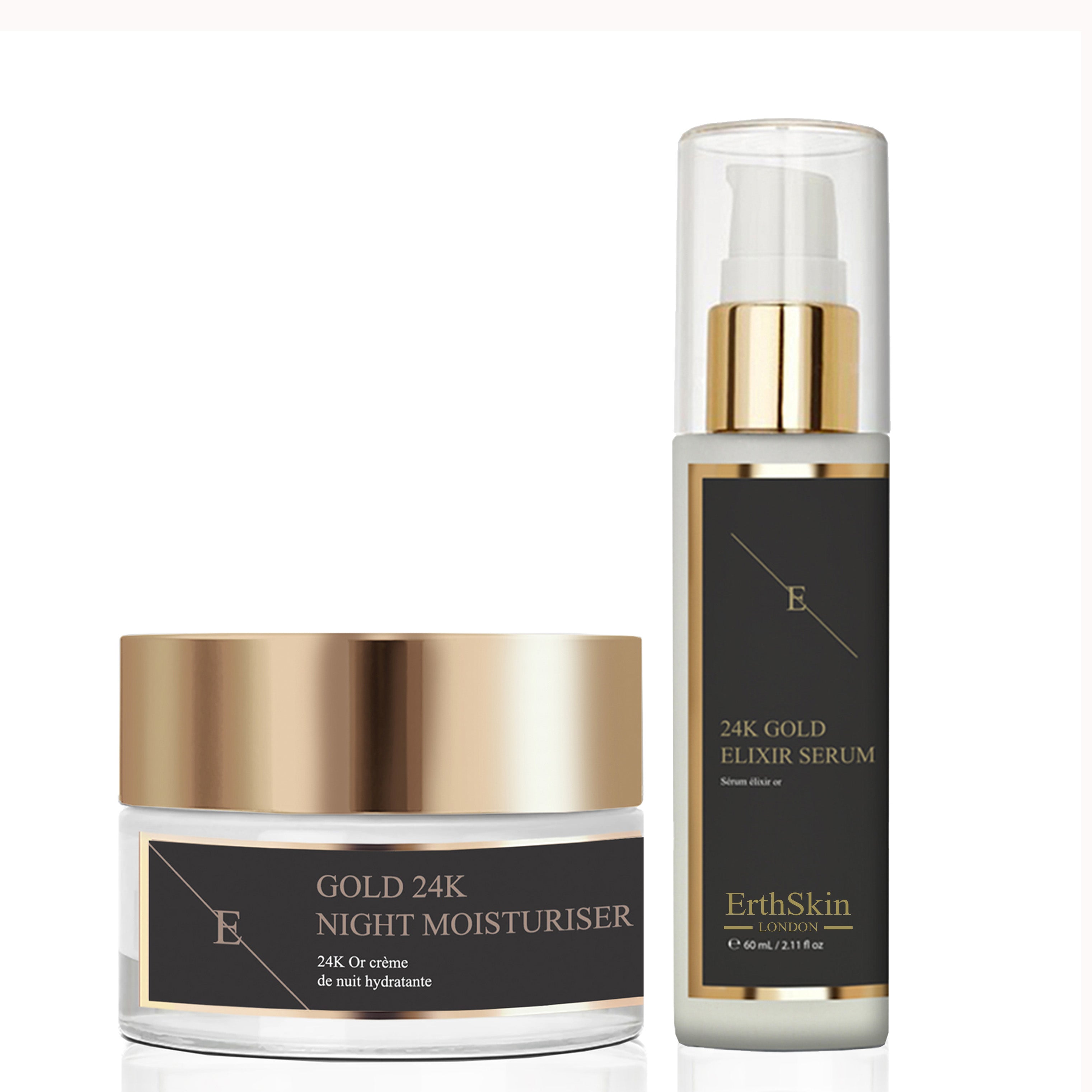 Anti-Wrinkle Elixir Serum 24K Gold + Anti-Wrinkle Moisturiser 24K Gold ...